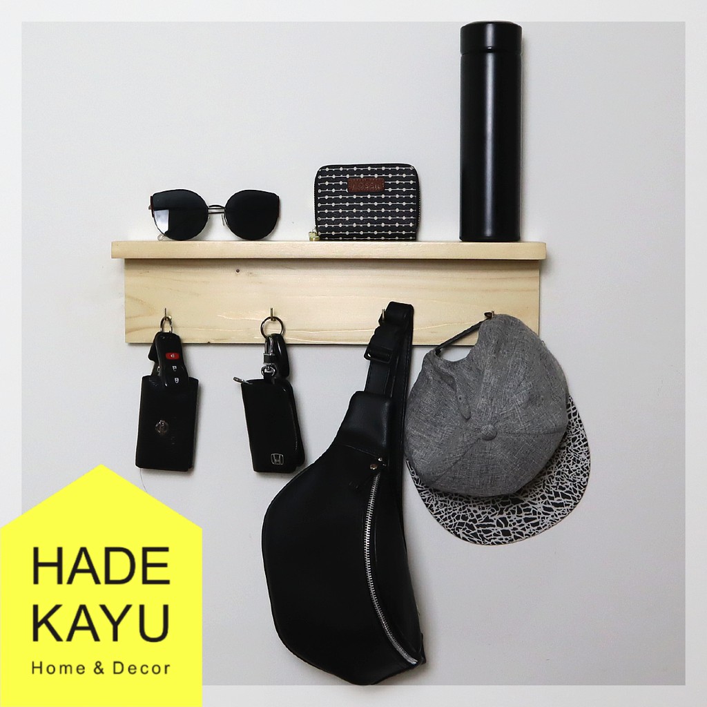 Jual RAK GANTUNGAN KUNCI KAYU KEYHOLDER GANTUNGAN BAJU KAYU JATI ...