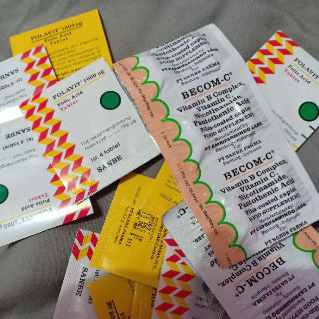 Folavit 1 mg Folavit 1000 mcg HARGA STRIP asam folat 1000 mcg strip ...