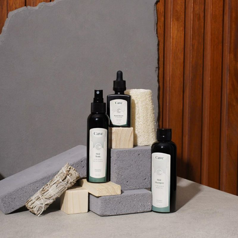 Jual Cave Hair Tonic 150 ml, Cave Hair Shampoo 200 ml, Cave Beard Serum ...