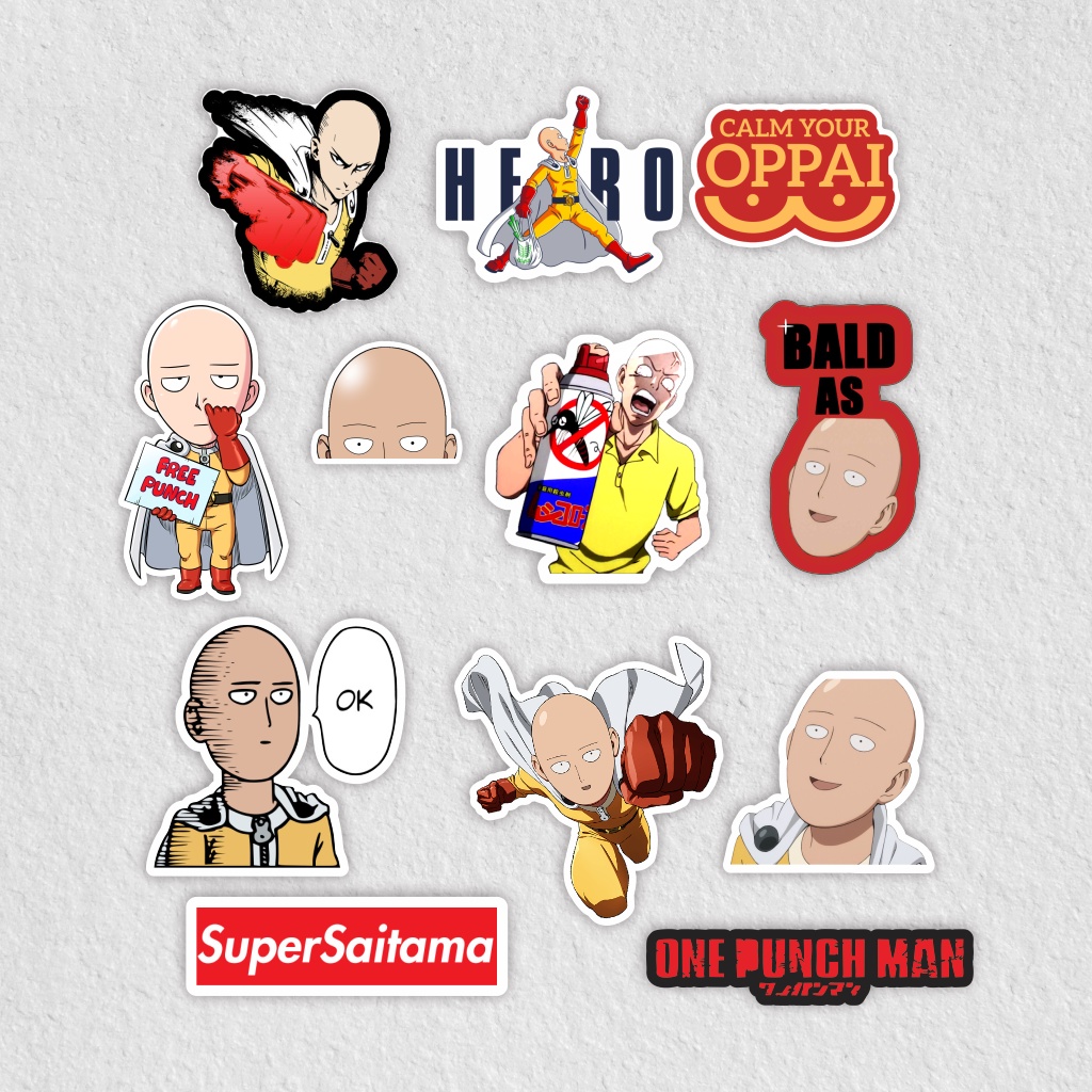 Jual Stiker Anime One Punch Man / Sticker Pack stiker case laptop ...