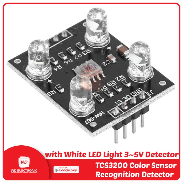 Jual Tcs3200 Color Sensor Recognition Detector Module With White Led