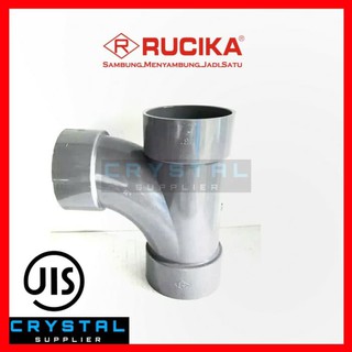 Jual Tee Y 90° RUCIKA 4 x 2" inch D-LT PVC Large Radius Tee TY 90 derajat Indonesia|Shopee Indonesia