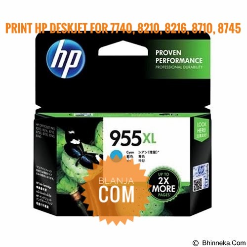 Jual TINTA PRINTER HP 955XL CYAN (BIRU) original resmi | Shopee Indonesia