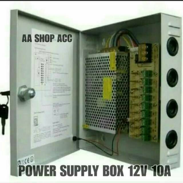 Power supply cctv panel box 12V 10A sekring | Shopee Indonesia
