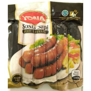 Jual Sosis Sapi bakar Original Yona 500gr isi 6 | Shopee Indonesia