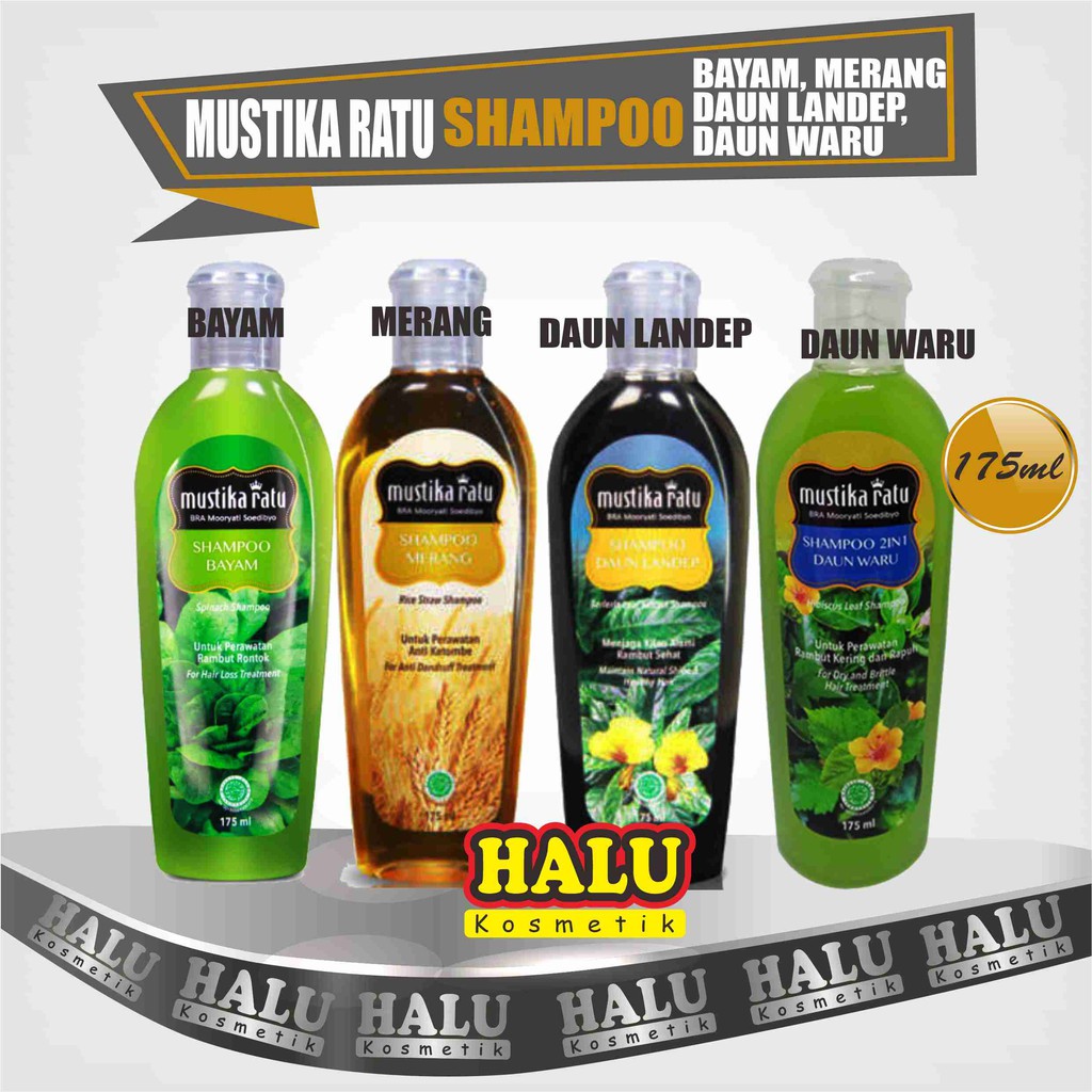 Jual MUSTIKA RATU SHAMPOO 175ML SAMPO BAYAM SAMPO MERANG SAMPO DAUN ...