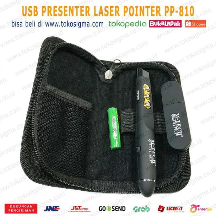 Jual USB PRESENTER 2.4G LASER POINTER PEN PRESENTASI PP-810 MULTIMEDIA ...