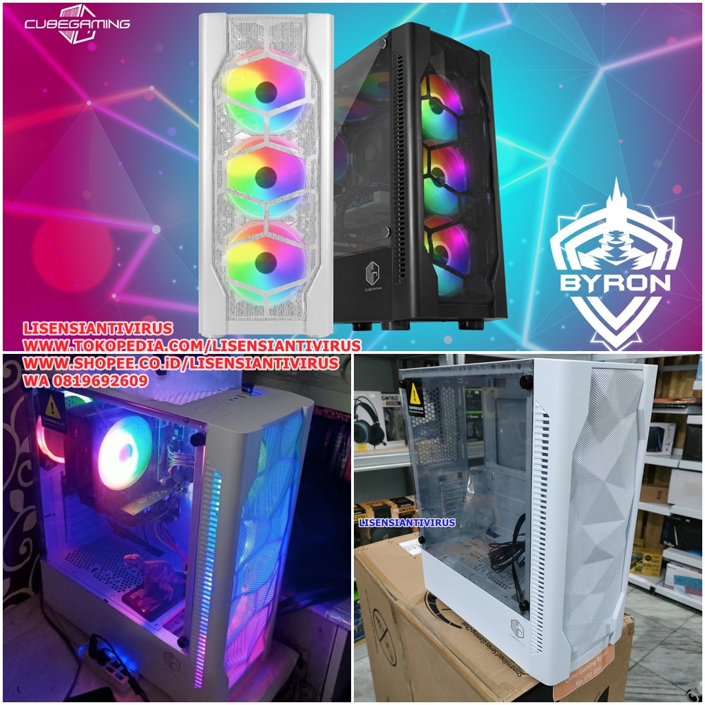 Jual Casing pc gaming CUBE GAMING BYRON Putih CUBE GAMING WHITE AND ...