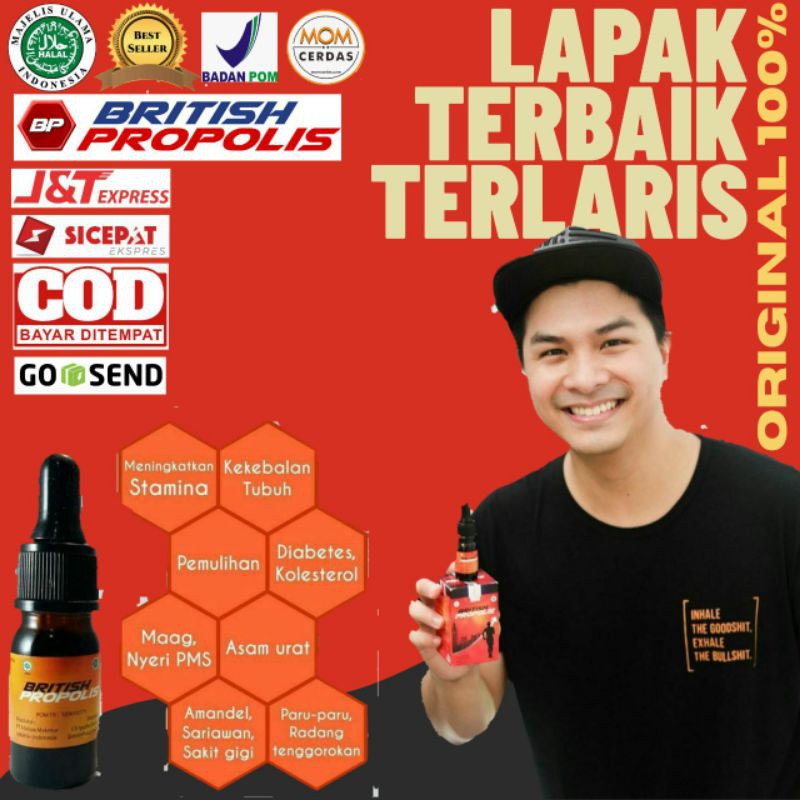 BRITISH PROPOLIS BP Dewasa Reguler & BP Kids | Shopee Indonesia