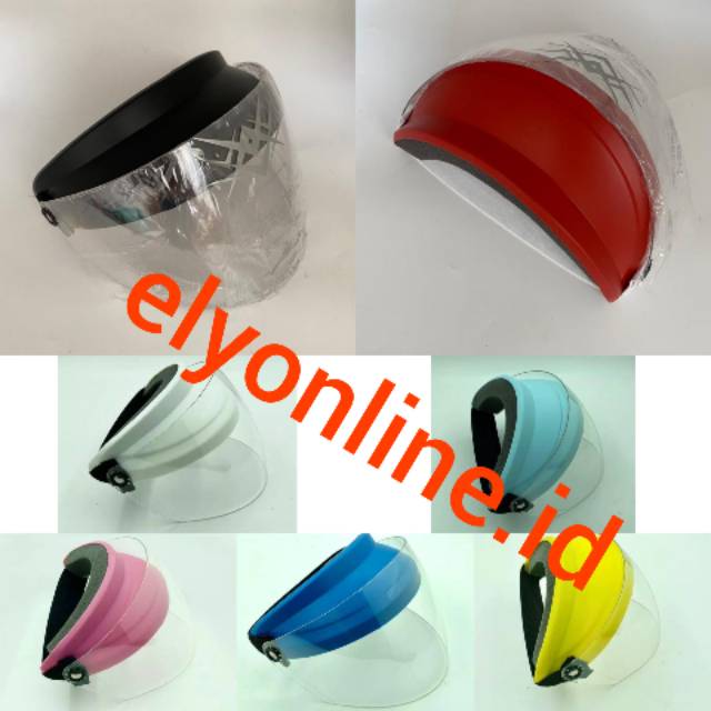 Jual Face shield kaca acrylic helm untuk anak kid | Shopee Indonesia