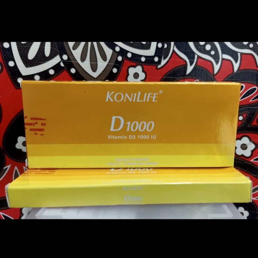 Jual KONILIFE D1000 VITAMIN D3 1000 IU 30 TABLET (BOX) MEMENUHI KEBUTUHAN VITAMIN DALAM TUBUH ...