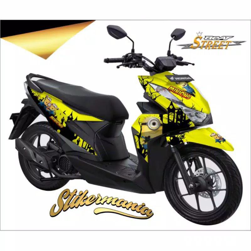 Jual decal Beat strit sticker Beat 2020 sticker variasi motif Minion ...