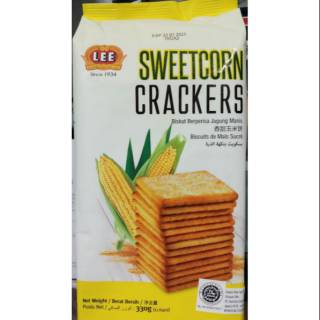 Jual Lee Sweetcorn crackers / Kraker biskuit rasa jagung manis buatan ...