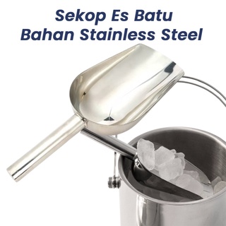 Jual Sekop Es Batu Stainless Ice Cube Scoop Serbaguna Sendok Skop ...