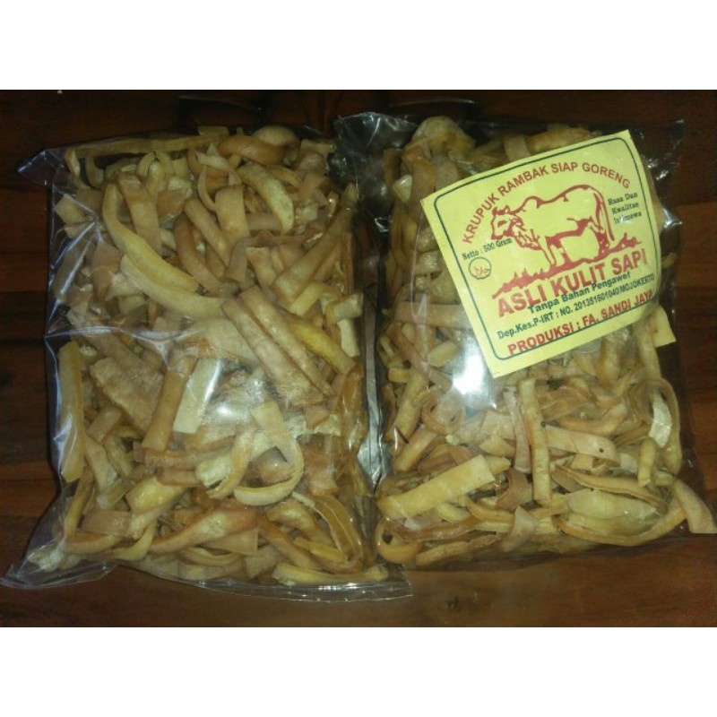 Jual Krecek rambak sapi stik tebal super 1kg | Shopee Indonesia