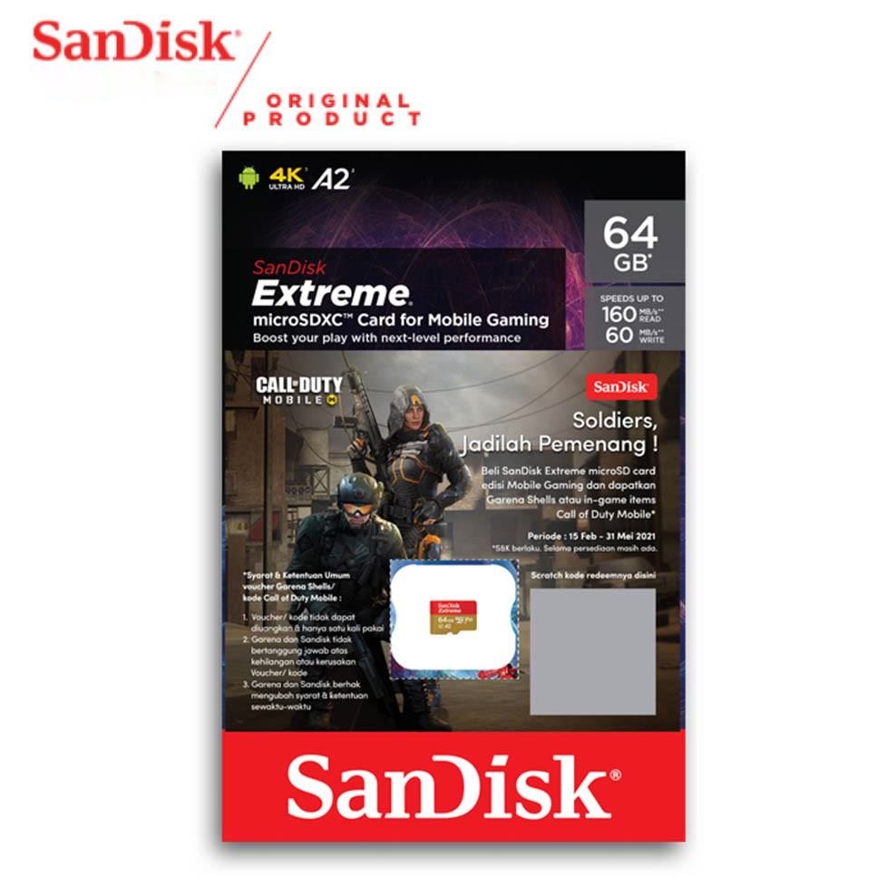 Jual SanDisk Limited Edition Extreme MicroSD Card for Mobile Gaming UHS ...