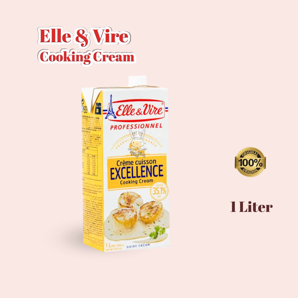 Jual Elle & Vire Cooking Cream 35,1% 1 Liter | Shopee Indonesia