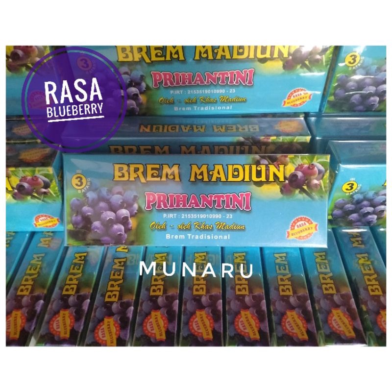 Jual Brem Rasa Blueberry Asli Madiun Prihantini Bluberi | Shopee Indonesia