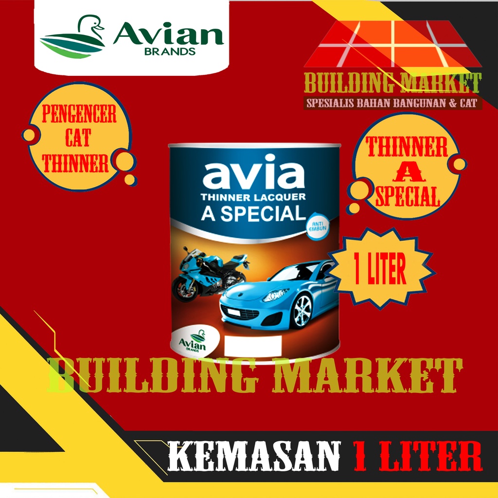 Jual PENGENCER CAT BESI KAYU DUCO TINER THINER A AVIAN AVIA SPECIAL 1 LITER | Shopee Indonesia