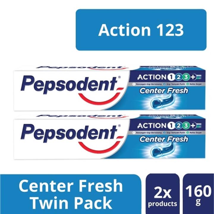 Jual Pepsodent Pasta Gigi Center Fresh 2 x 160 gr | Shopee Indonesia