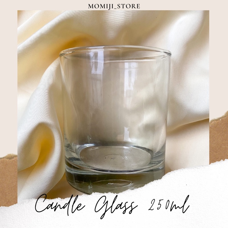 Jual Gelas Kaca 250ml / Gelas Bening Besar / Candle Glass | Shopee ...