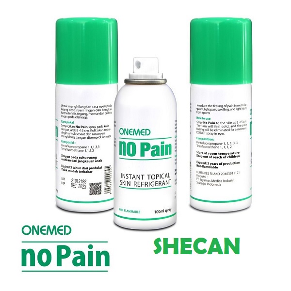 Jual OneMed No Pain Spray Skin Refrigerant 100ml Semprotan Pereda Nyeri ...