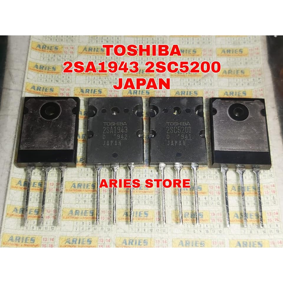 Transistor TOSHIBA 2SA1943 2SC5200 A1943 C5200 JAPAN BAGUS | Shopee Indonesia