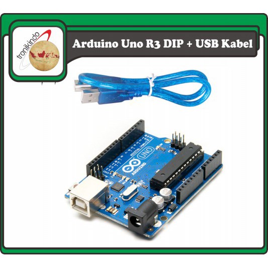Jual Arduino Uno R3 Atmega328 DIP 16u2 + USB Kabel | Shopee Indonesia