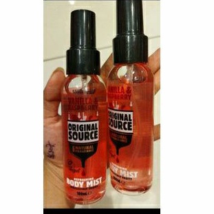 Jual original source body mist vanilla raspberry 100 ml | Shopee Indonesia