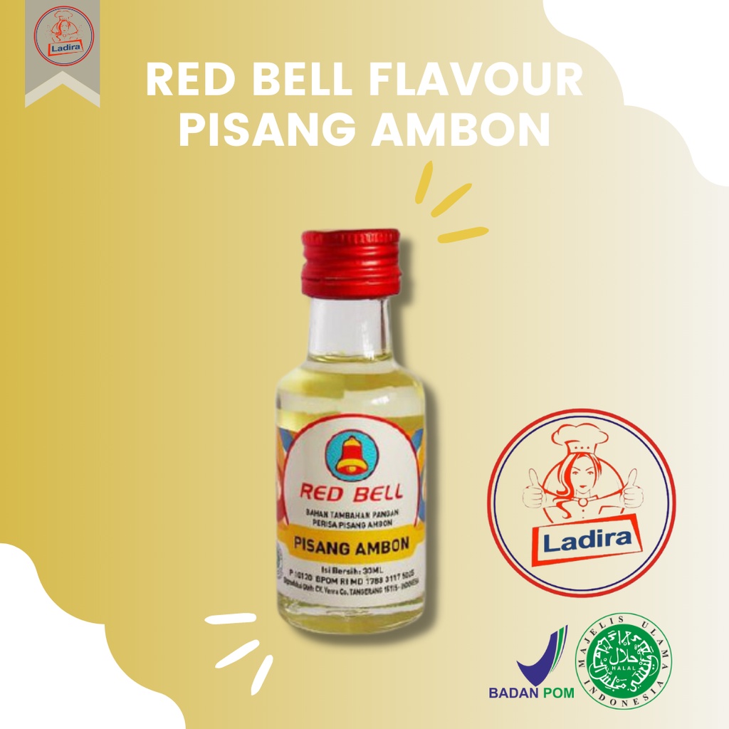 Jual RED BELL FLAVOUR PISANG AMBON essence murah perisa makanan bahan ...