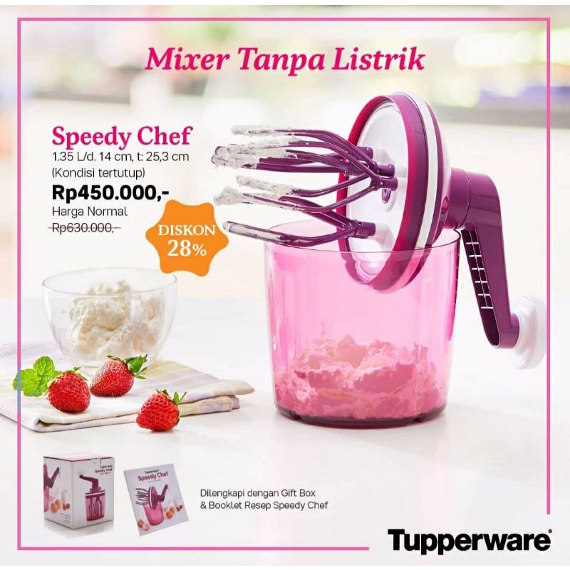 Jual Tupperware Speedy Chef Mixer tanpa listrik | Shopee Indonesia