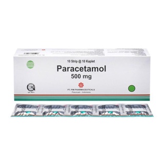 Jual PARACETAMOL 500 GR BOX STRIP TABLET OBAT PENURUN DEMAM SAKIT ...