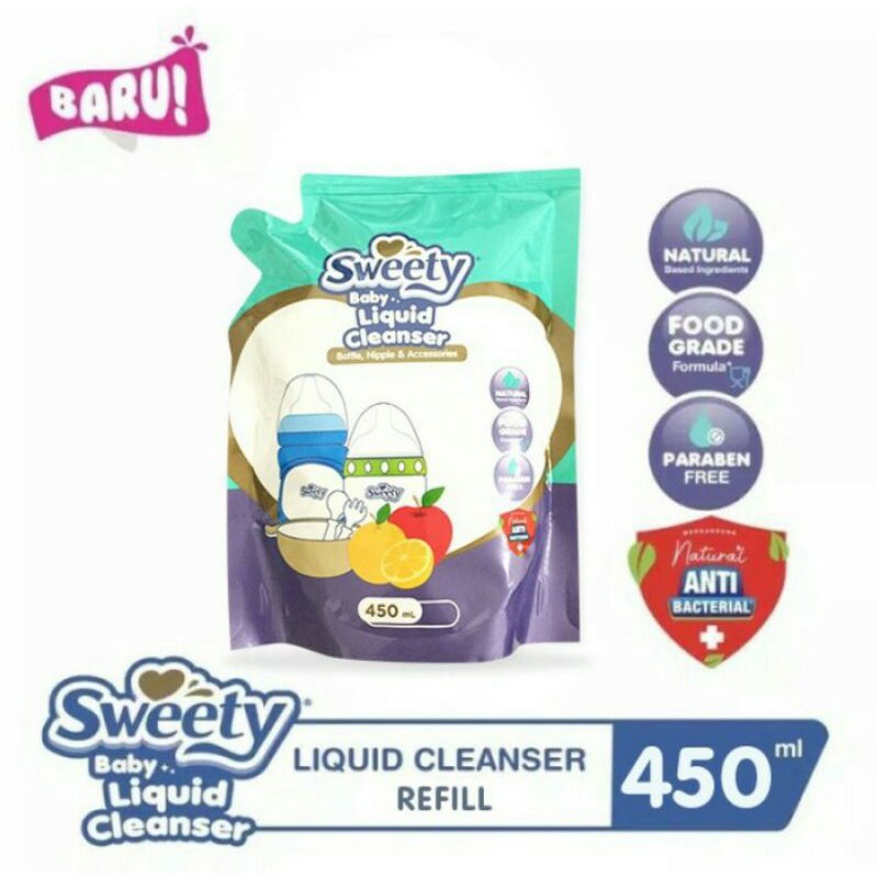 Jual SWEETY LIQUID CLEANSER REFF 450ML | Shopee Indonesia