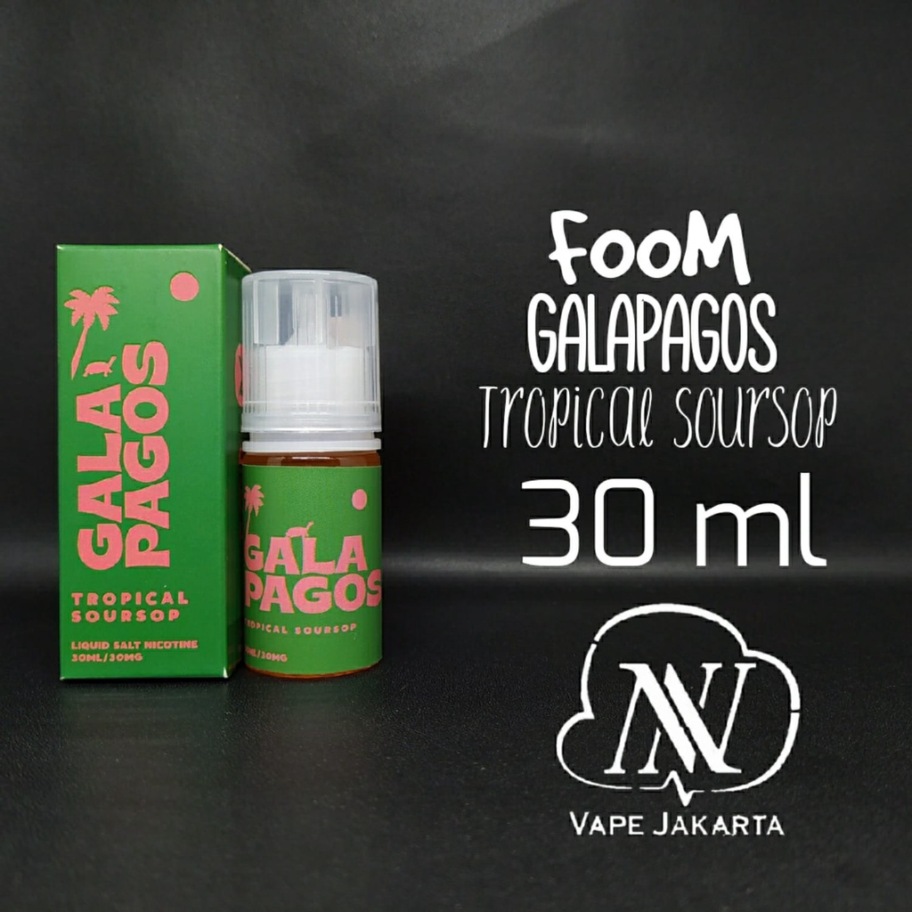 Jual Foom Galapagos Tropical Soursop Salt Nic 30ml 30mg | Shopee Indonesia