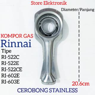 Jual Cerobong/Tungku Diameter/panjang 20.6cm kompor gas Rinnai RI-522C,RI-522E,RI-522CE,RI-602E ...
