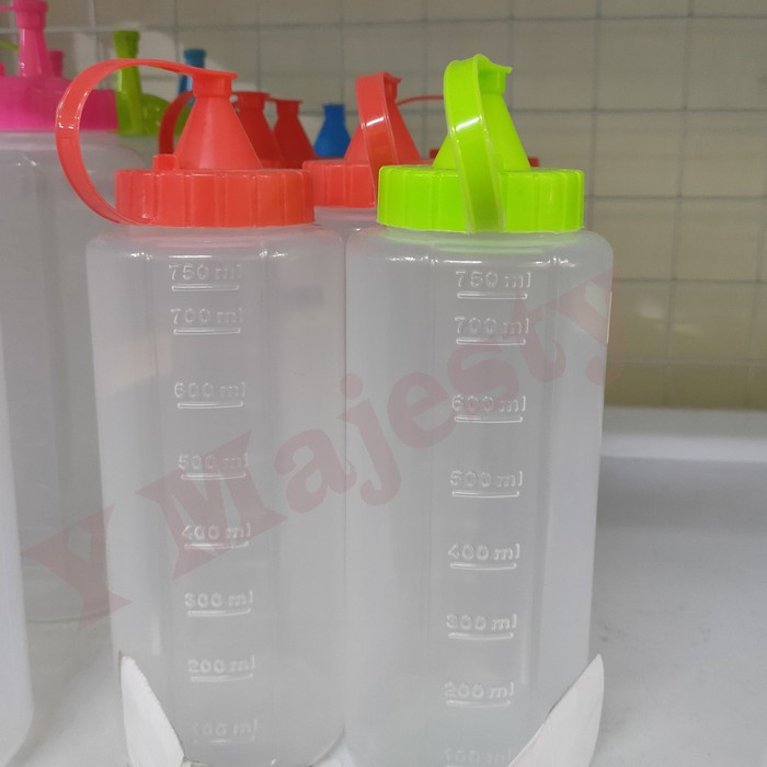 Jual Botol Saus Plastik 750ml/1000ml - Botol Kecap - Botol Serbaguna ...