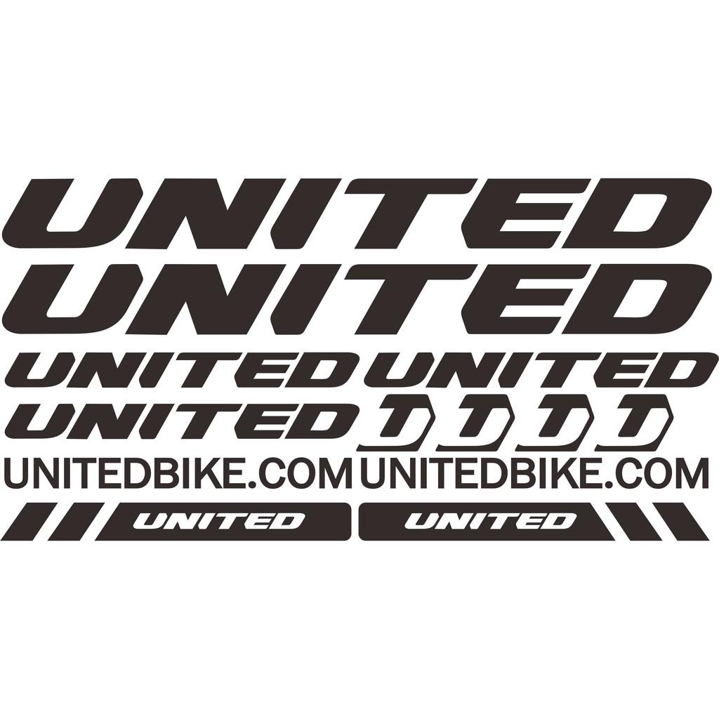 Jual cutting sticker/stiker sepeda united bike | Shopee Indonesia