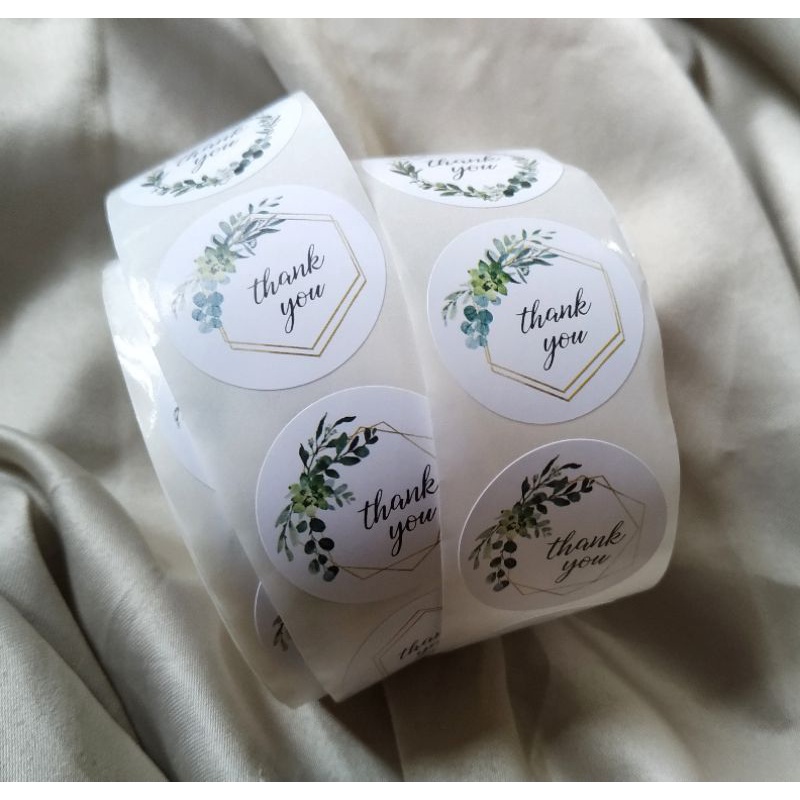 Jual (100 pcs) sticker roll/sticker label/sticker packaging/stiker ...