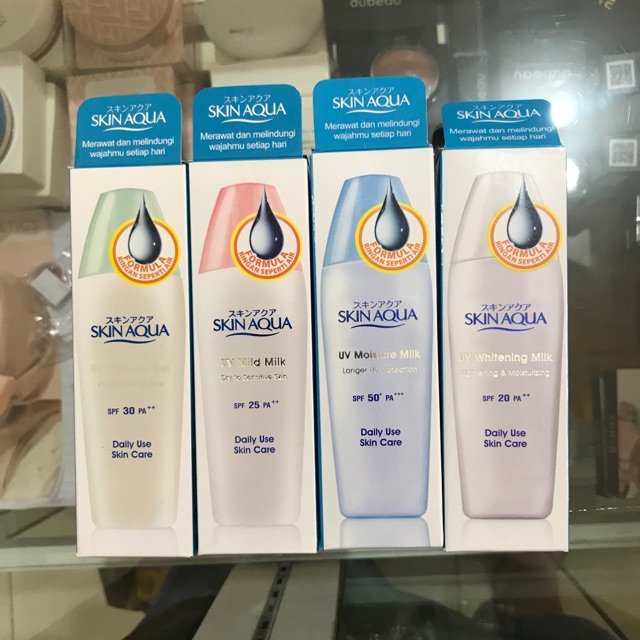 SKIN AQUA SUNSCREEN SPF 50 / SKINAQUA UV MOISTURIZING GEL / SKIN AQUA ...