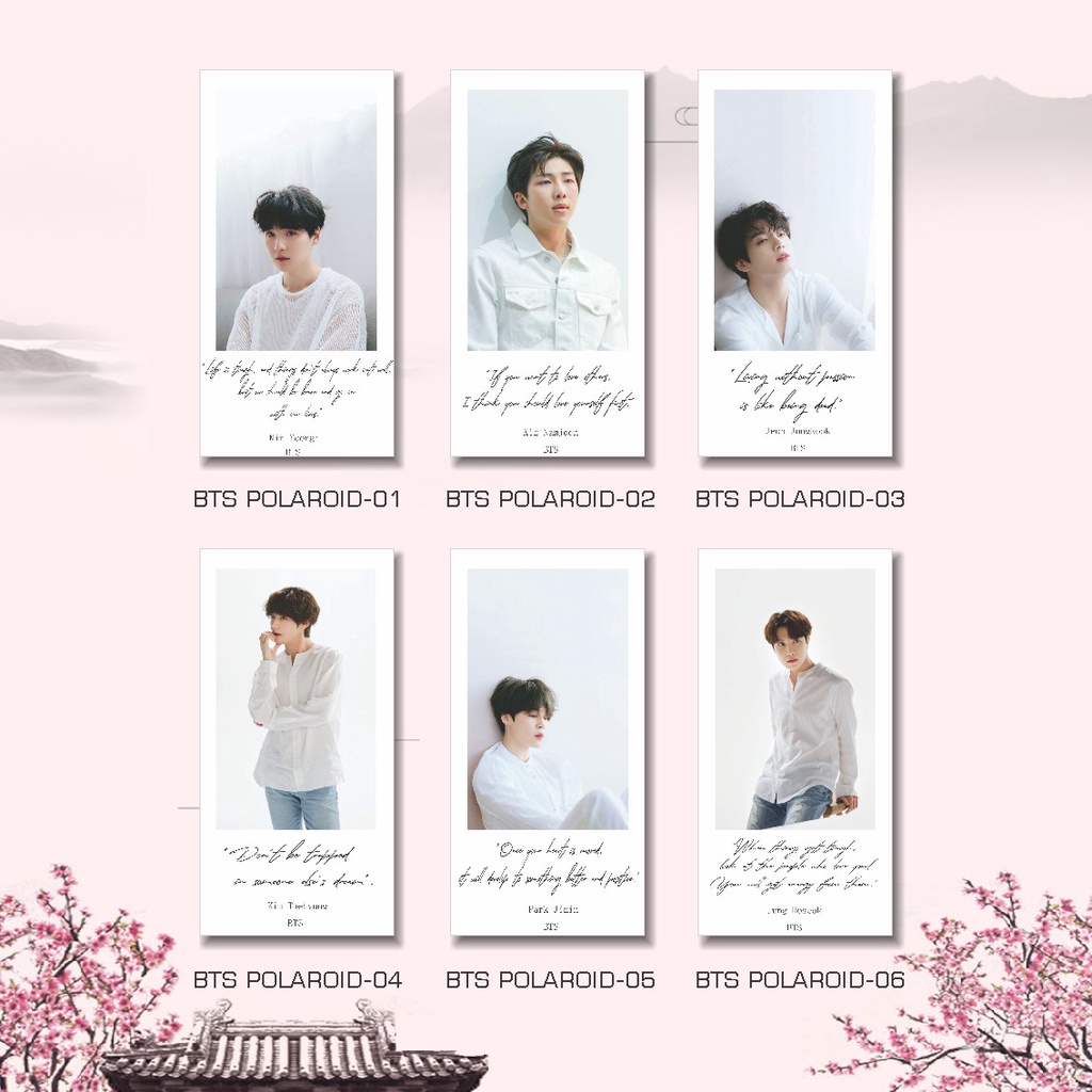 Jual Hiasan Dinding Walldecor BTS Polaroid Quote Kata Kata Motivasi ...
