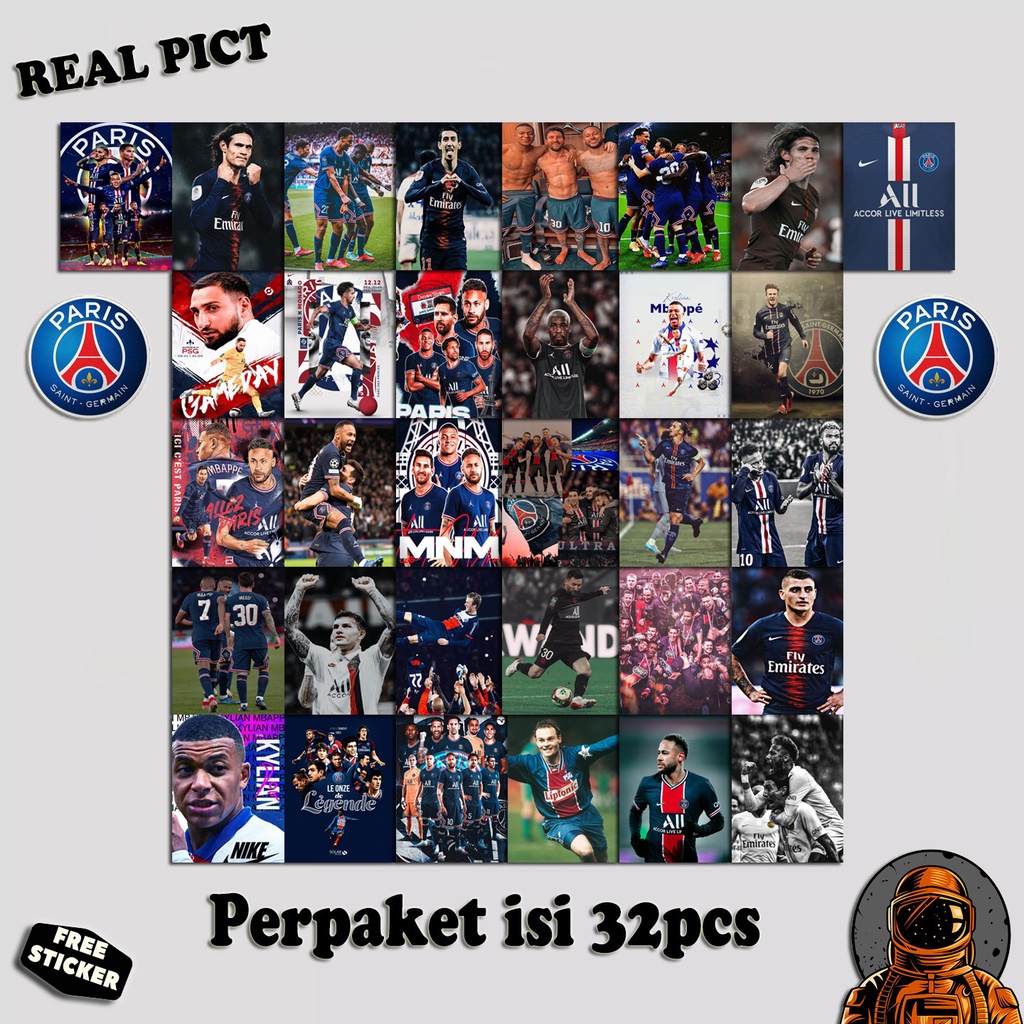 Jual POSTER VINTAGE FOOTBALL CLUB/ PARIS SAINT GERMAIN / FREE STICKER ...