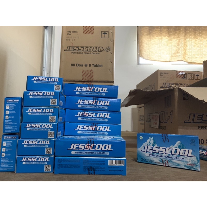 Jual Penyegar Panas Dalam Jesscool doos isi 6 tablet | Shopee Indonesia