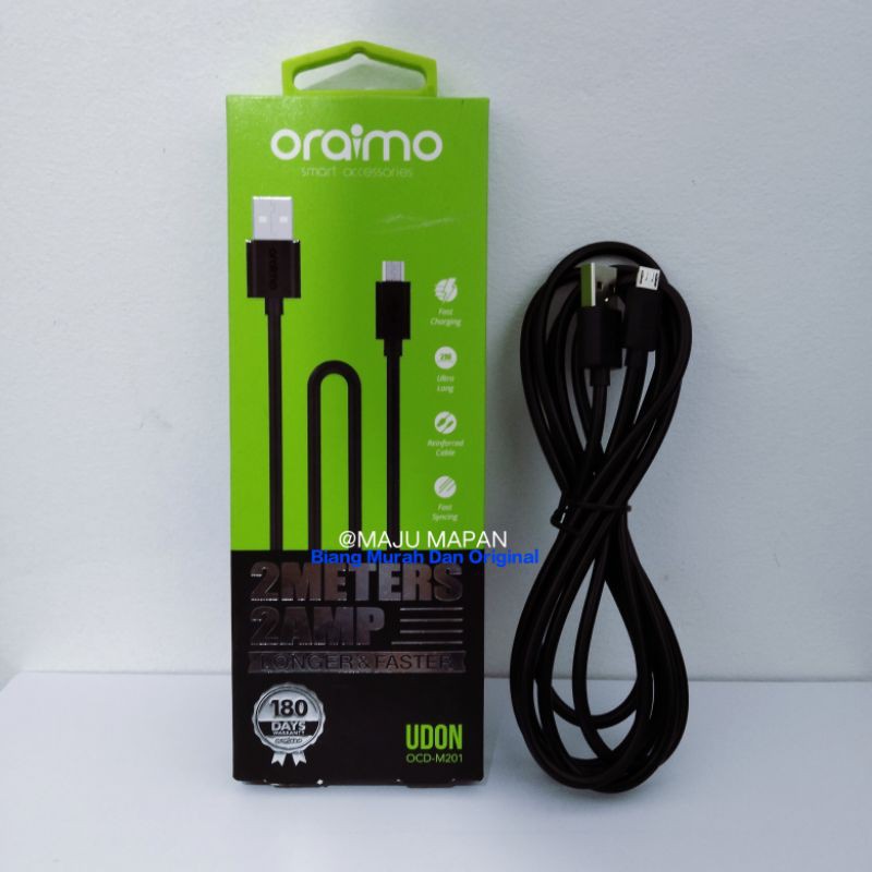 Jual KABEL DATA ORAIMO OCD-M201 MICRO 2A KABEL DATA 2 METERS LONGER ...