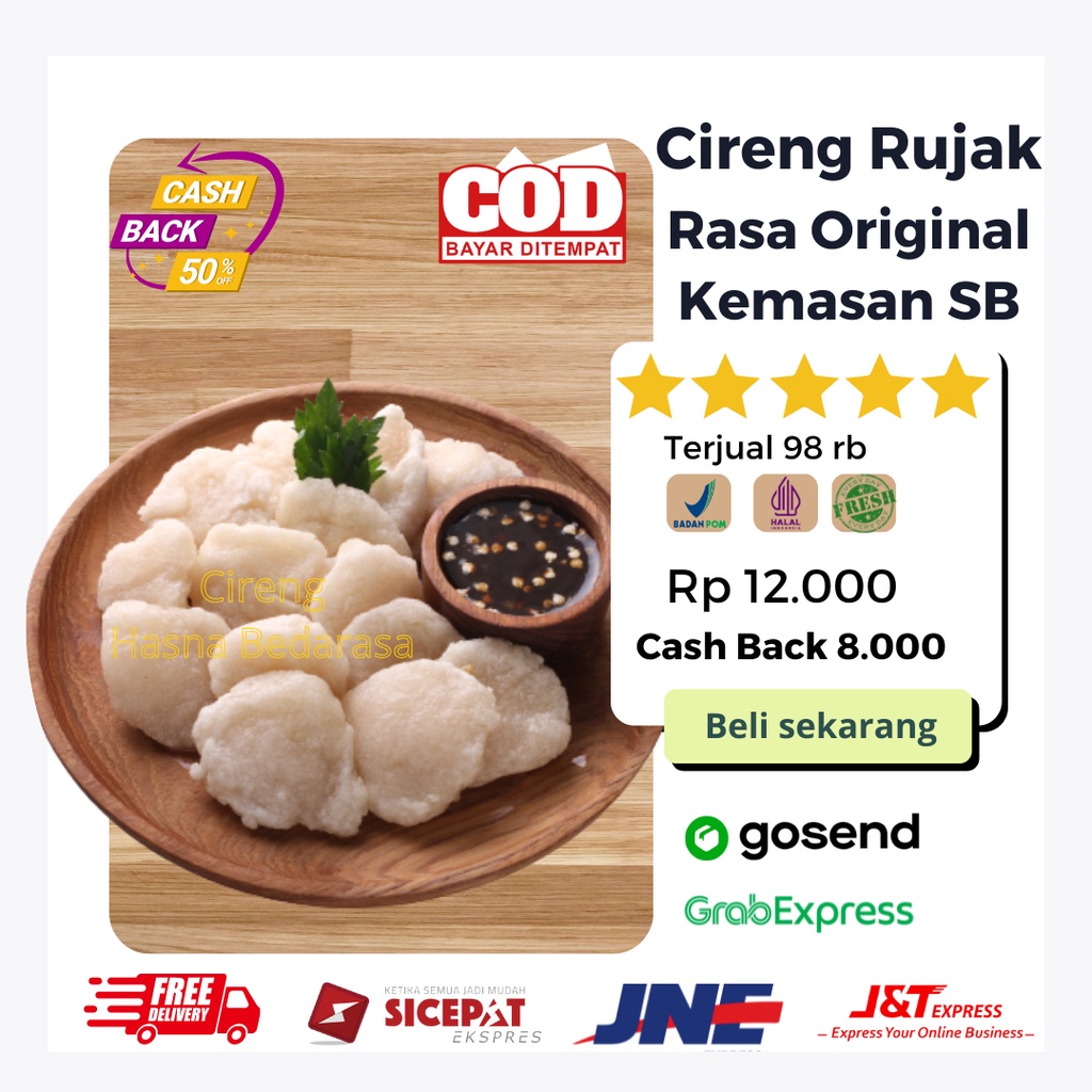 Jual Cireng Rujak SB Frozen Pedas DIJAMIN BERSERTIFIKAT HALAL MUI DAN ...