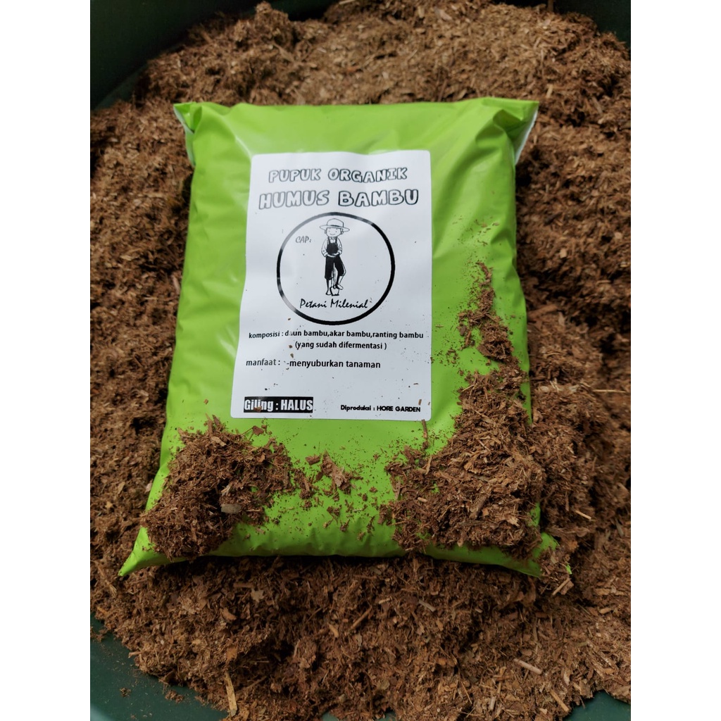 Jual PUPUK ORGANIK HUMUS BAMBU GILING HALUS KEMASAN 1KG | Shopee Indonesia