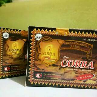 Jual JAMU OBAT GATAL GATAL (EKSIM) CAP COBRA (ALERGI,KURAP,SAKIT GIGI) ISI 12 SACHET SERBUK ...