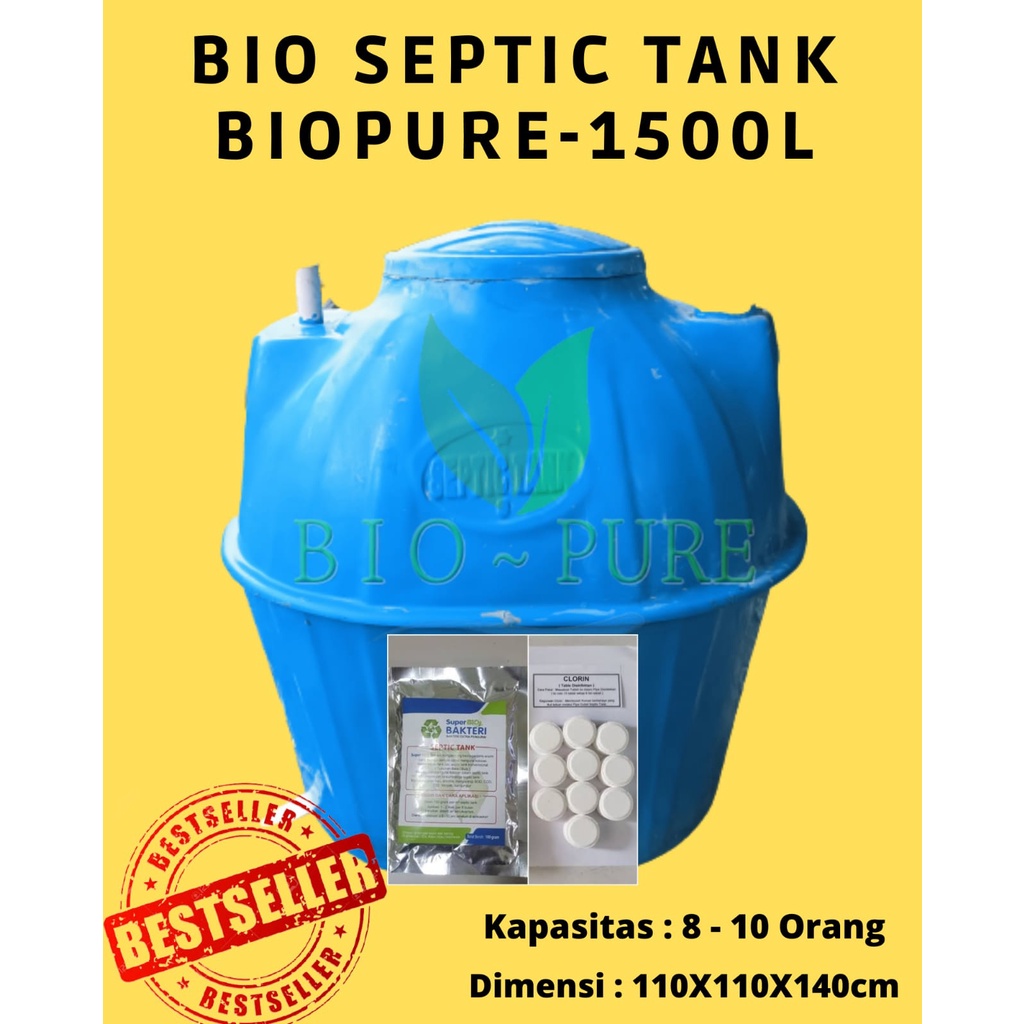 Jual Septic Tank Biotech Biofil Biotank Sepiteng Biofilter 1500 liter ...