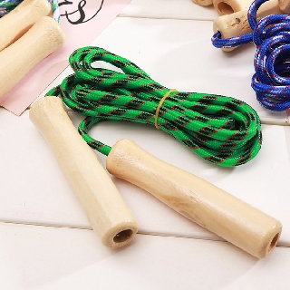 Jual Tali Skipping Pegangan Kayu untuk Anak-Anak | Shopee Indonesia