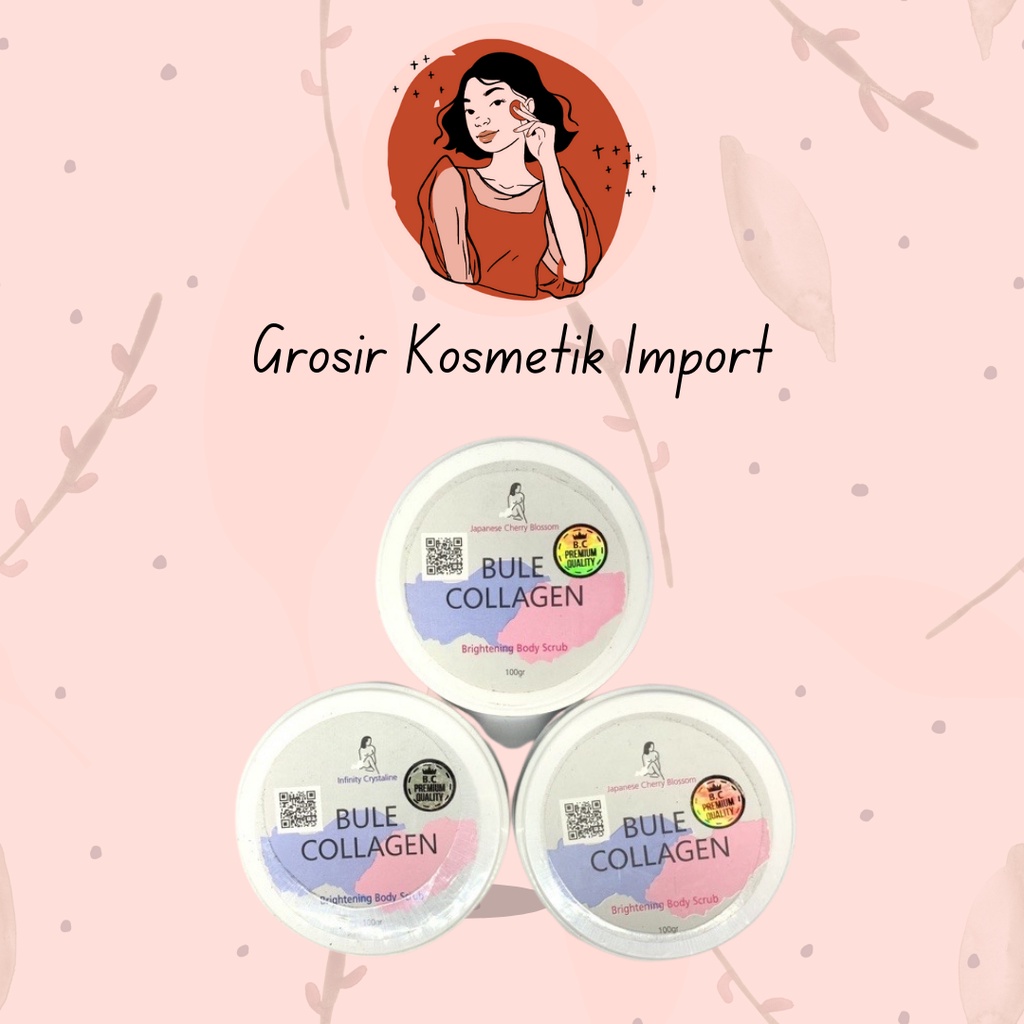 Jual BULE COLLAGEN BRIGHTENING BODY SCRUB JAPANESE CHERY BLOSSOM & INFINITY CRYSTALINE BPOM ...