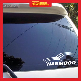 Jual sticker stiker logo toyota nasmoco untuk mobil kaca pojok belakang ...
